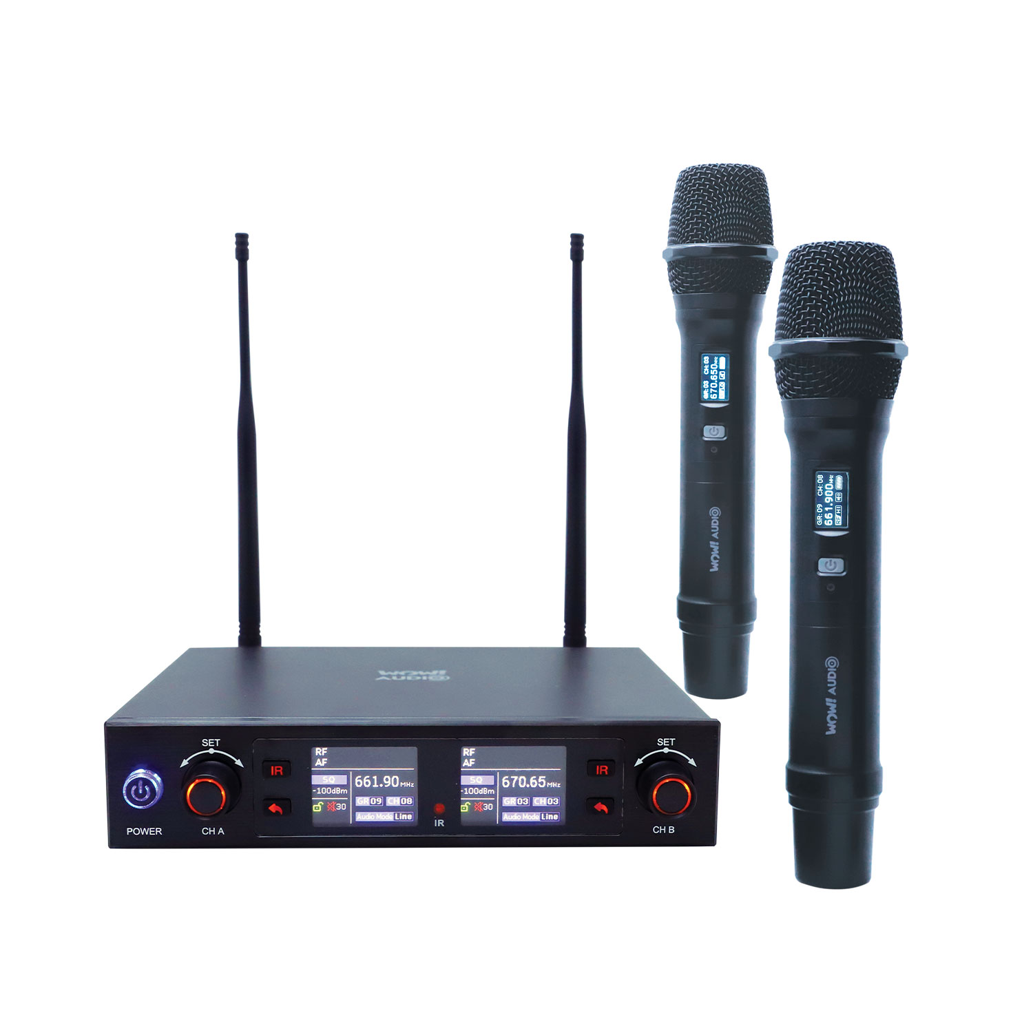 WOW! Audio Dual UHF Wireless Microphone System - Official Site of WOW ...